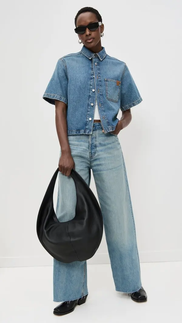 Haikure Denim Shirt - Ionic Blue - 50% Off | Editorialist